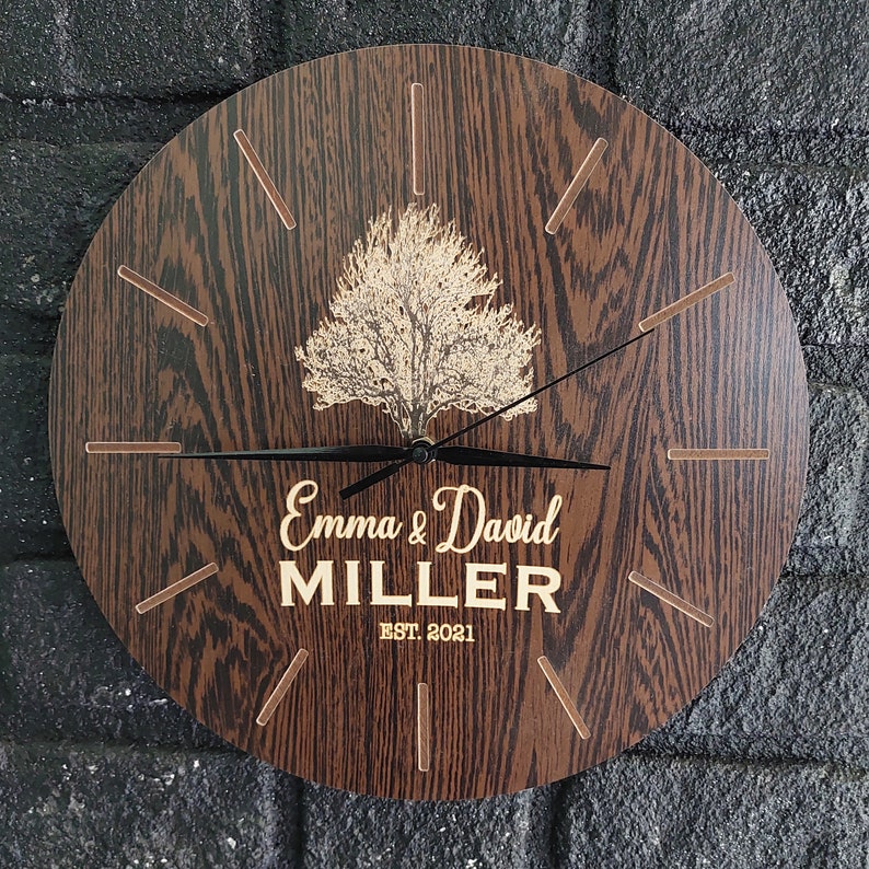 PERSONALIZED WALL CLOCK Custom Wall Clock for House Gift for - Etsy