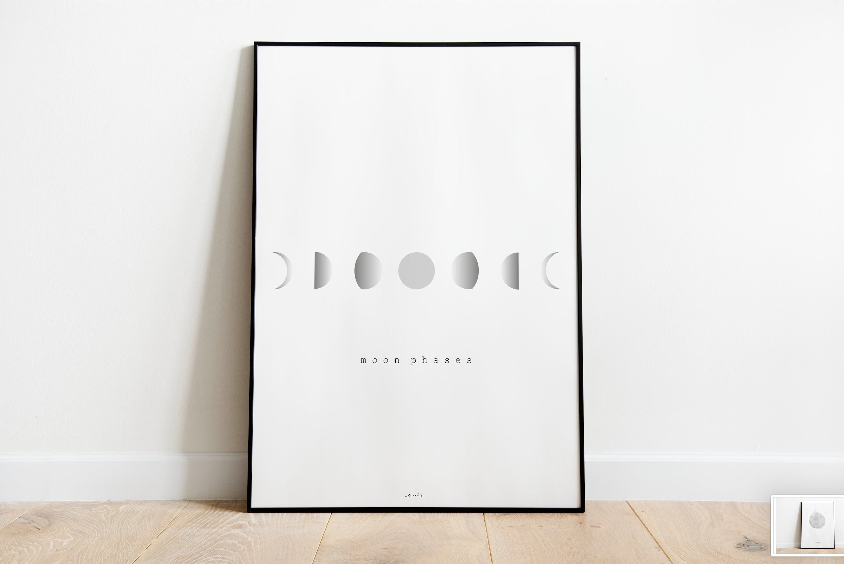 Poster / Poster phases of the Moon - Etsy