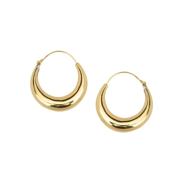 Chunky Hoop Earrings Gold - Etsy