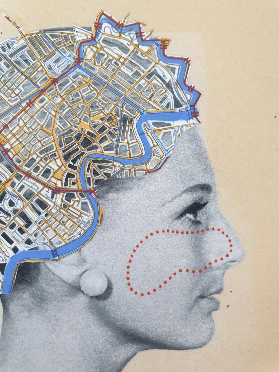 Mind Map - Collage Art Print - Etsy