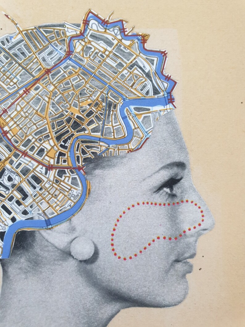 Mind Map - Collage Art Print - Etsy