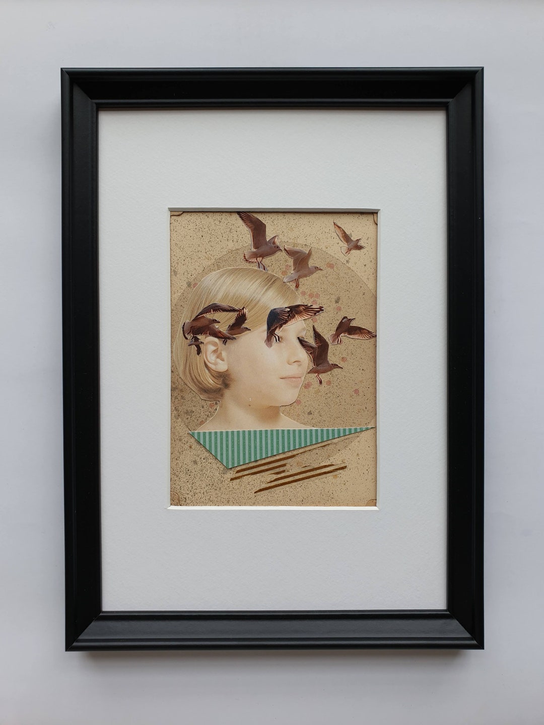 Letting Go - Ready to Hang Handmade Collage Artwork - Etsy
