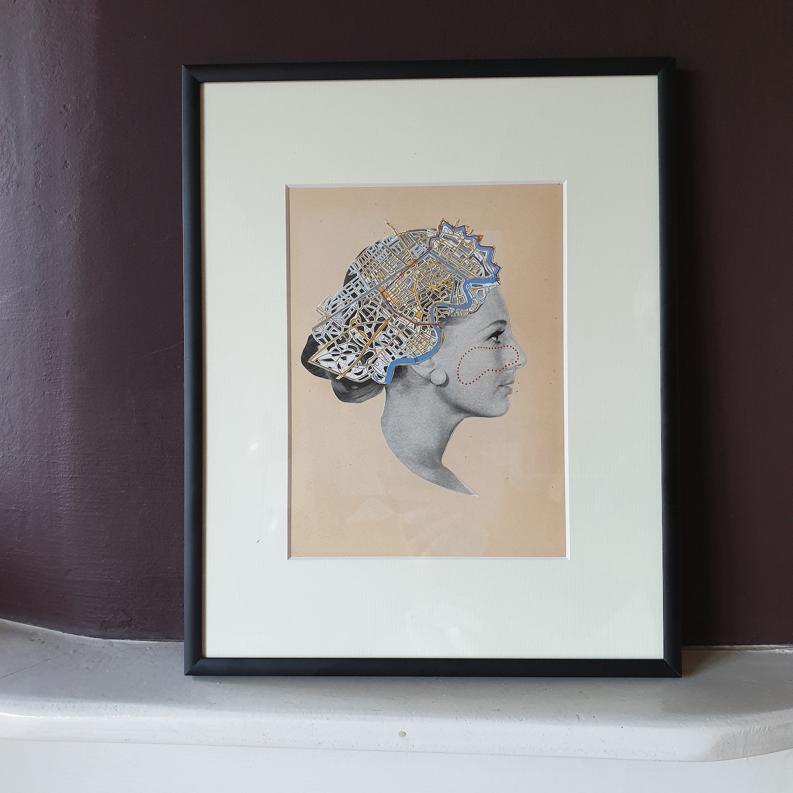 Mind Map - Collage Art Print - Etsy