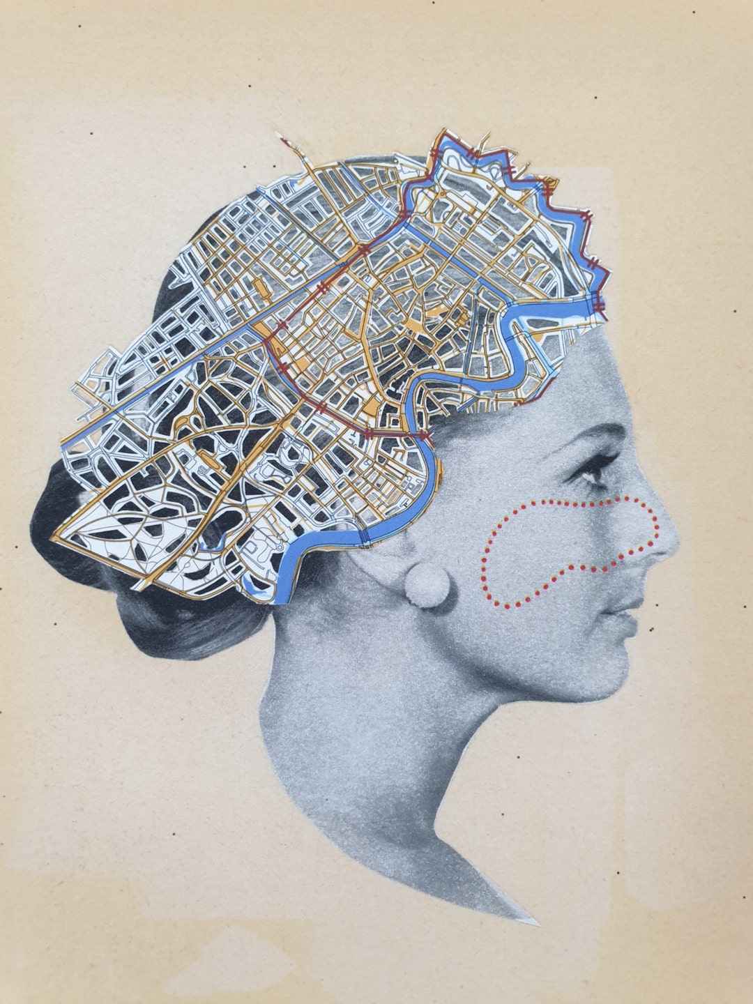 Mind Map - Collage Art Print - Etsy