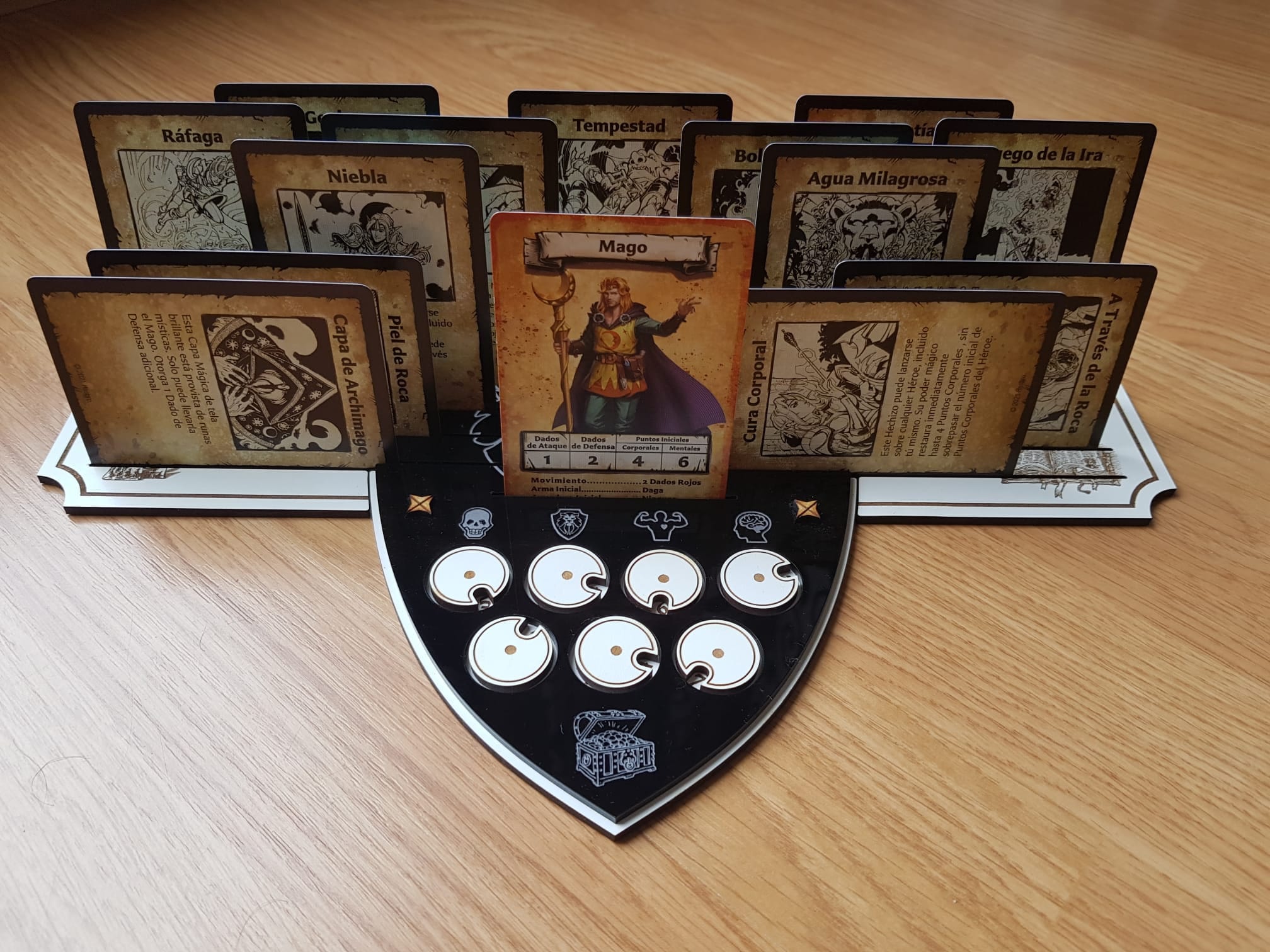 Dashboard Heroquest. "Panel de jugador no oficial" con características ...
