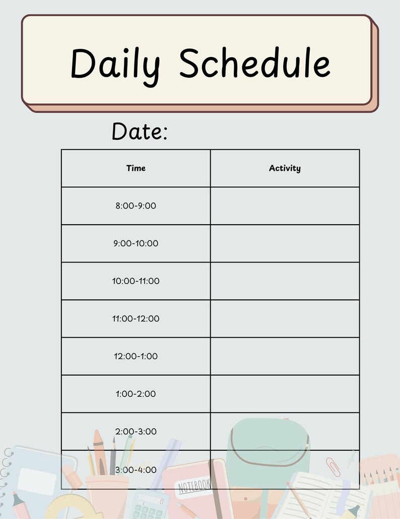 Printable Homeschool Planner PDF | Daily Weekly Monthly Organizer for ...
