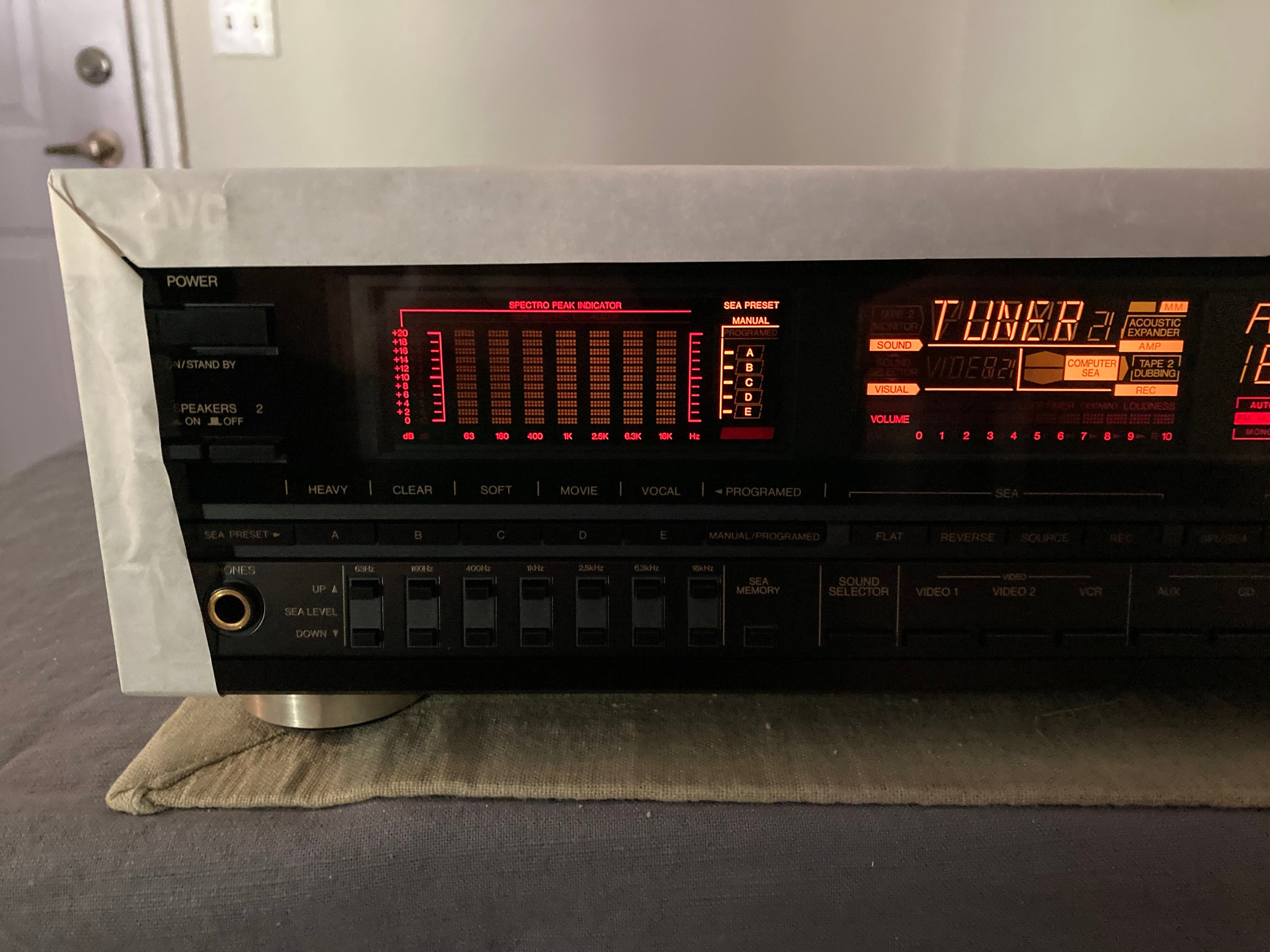 Retro 1987 JVC Receiver RX-950VBK Compu Link Remote With Original Box ...