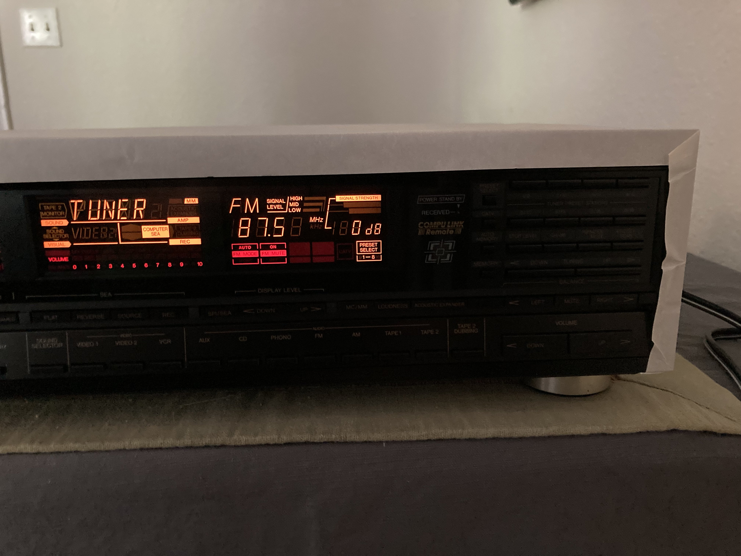 Retro 1987 JVC Receiver RX-950VBK Compu Link Remote With Original Box ...