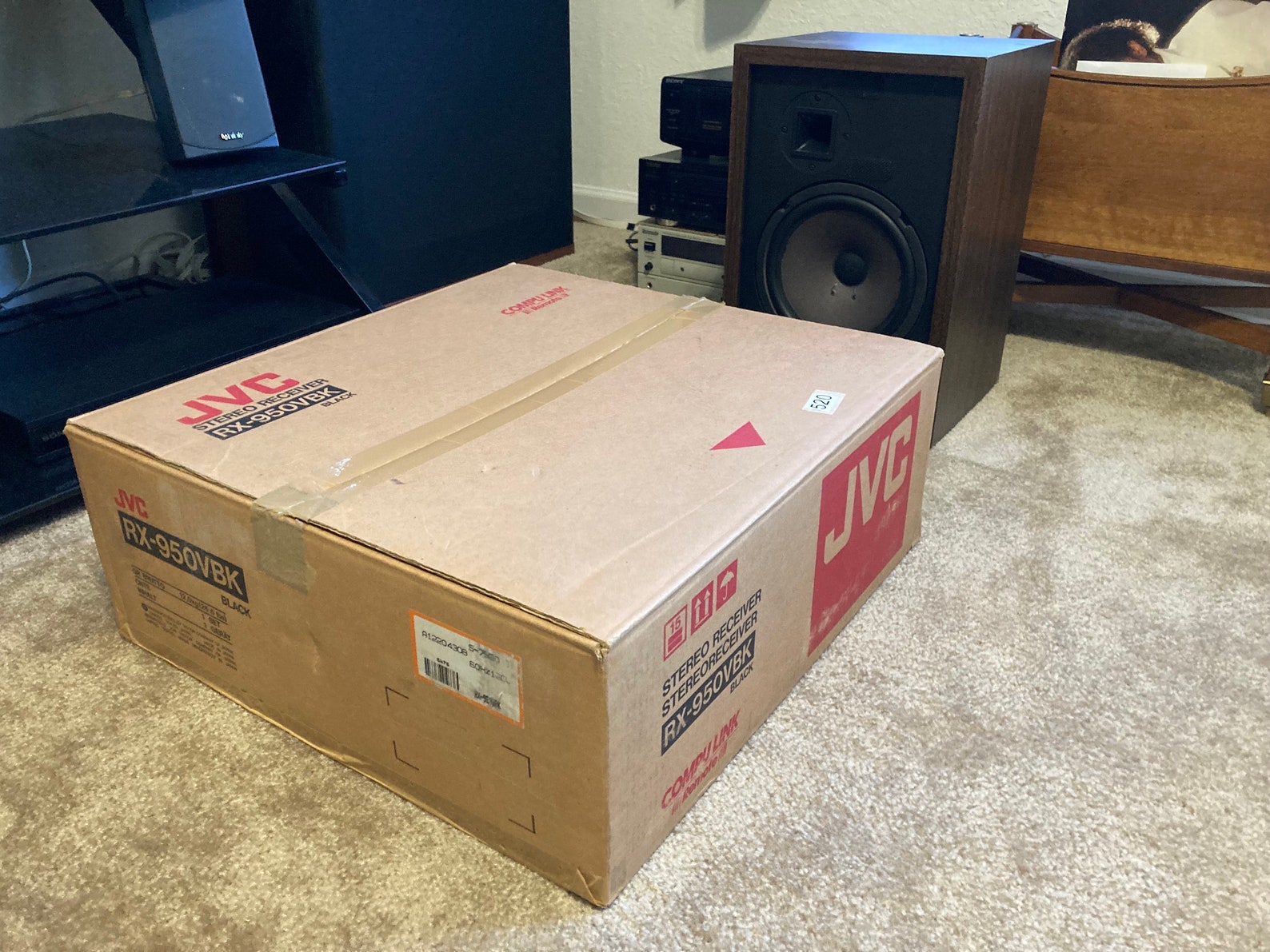 Retro 1987 JVC Receiver RX-950VBK Compu Link Remote With Original Box ...