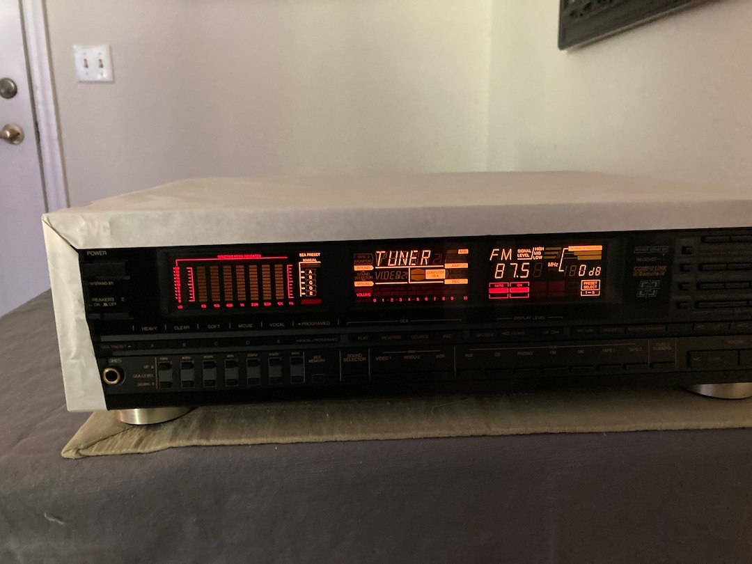 Retro 1987 JVC Receiver RX-950VBK Compu Link Remote With Original Box ...