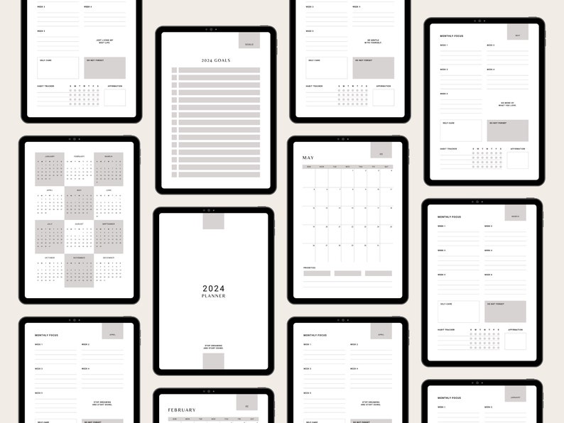 Digital Planner 2024, Goodnotes Template, Monthly Budget, Weekly ...