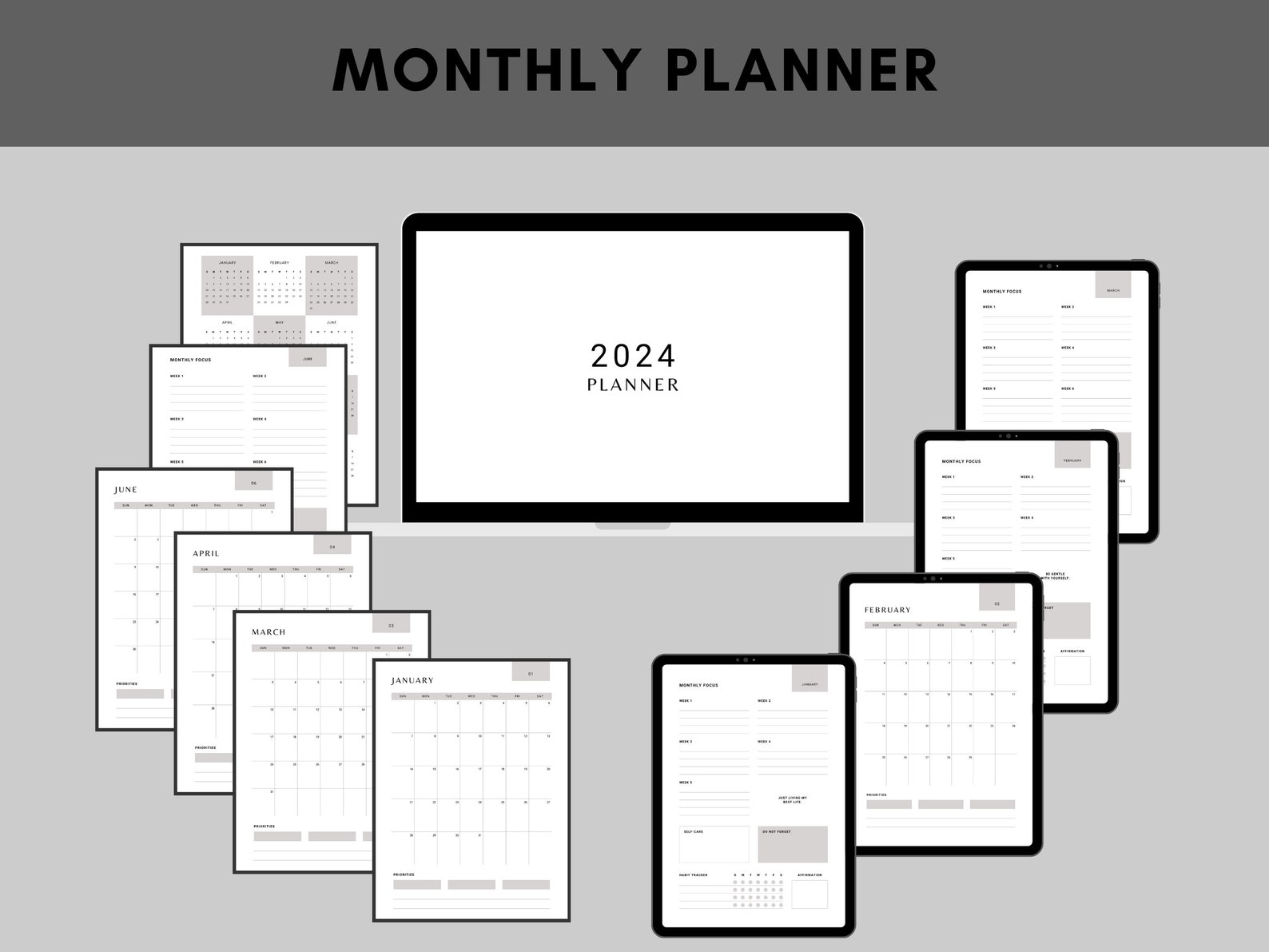 Digital Planner 2024, Goodnotes Template, Monthly Budget, Weekly ...