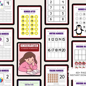 Number Tracing Worksheets, Numbers 1-20 Play Dough Mats for Toddlers ...