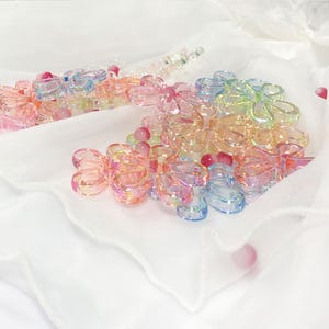 Acetate Acrylic Flower Bead Frames, Colorful Flower Beads, Hollow ...
