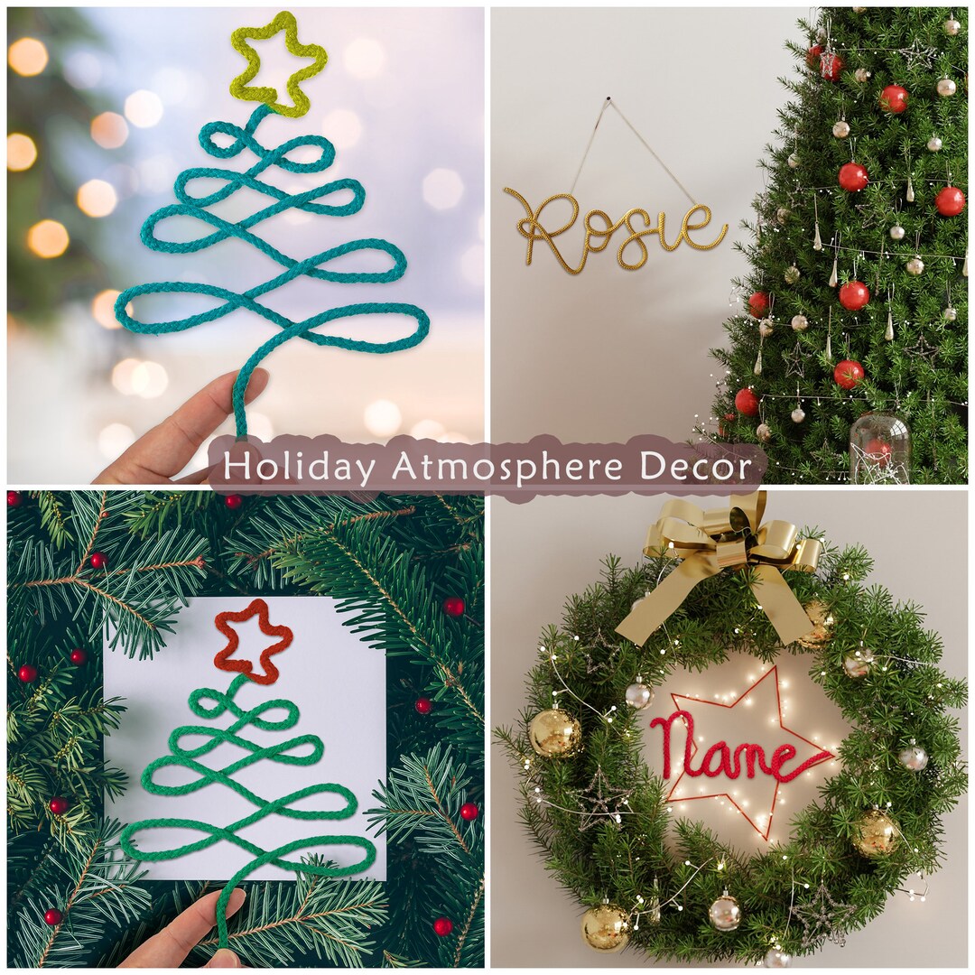 Knitted Rope Words Names Baby Name Wall Sign Name Signs - Etsy