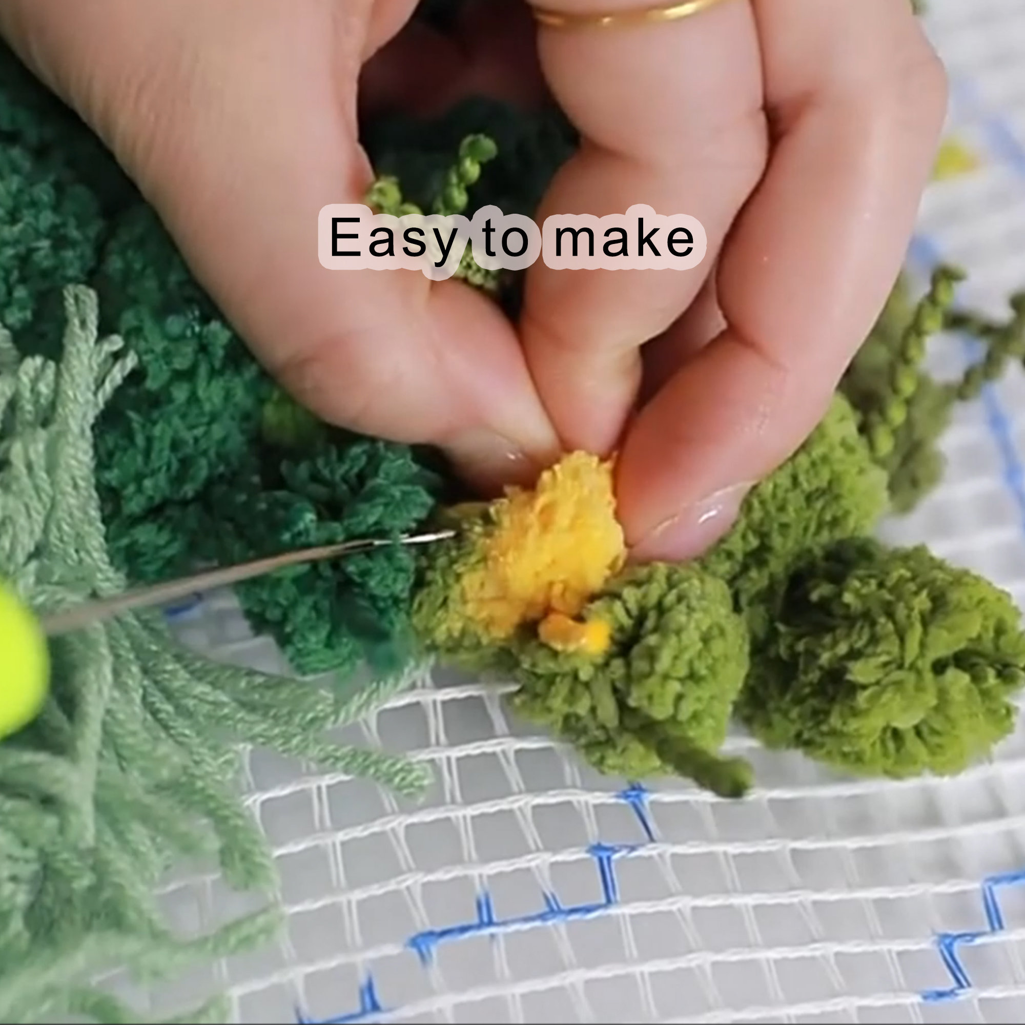 Latch Hook Moss Rug, Colorful Moss Rug, DIY Tufted Rug Set, Landscape ...