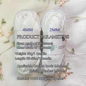 Glow in the Dark Yarn | UV Reactive Yarn | 1 Bundle (50g) | 2mm or 4mm ...