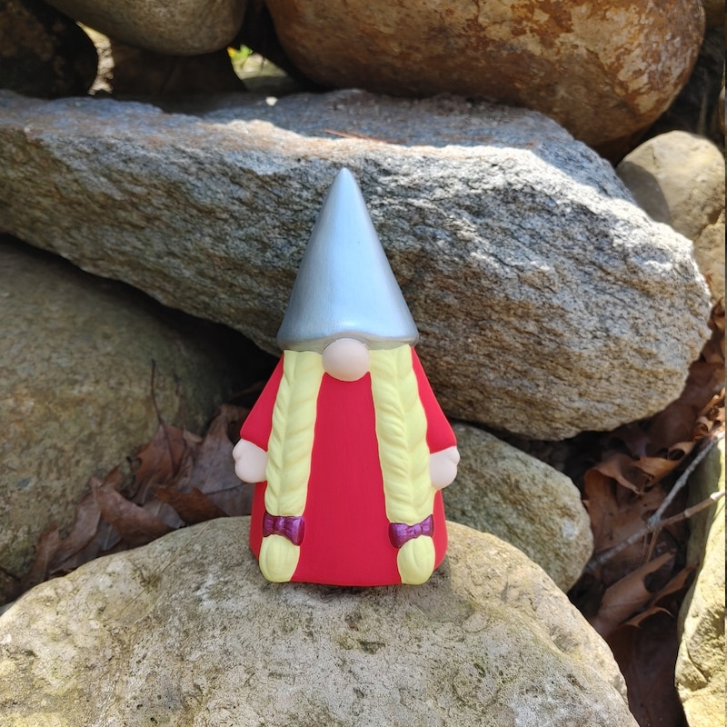 Female Gnome Statue - Etsy
