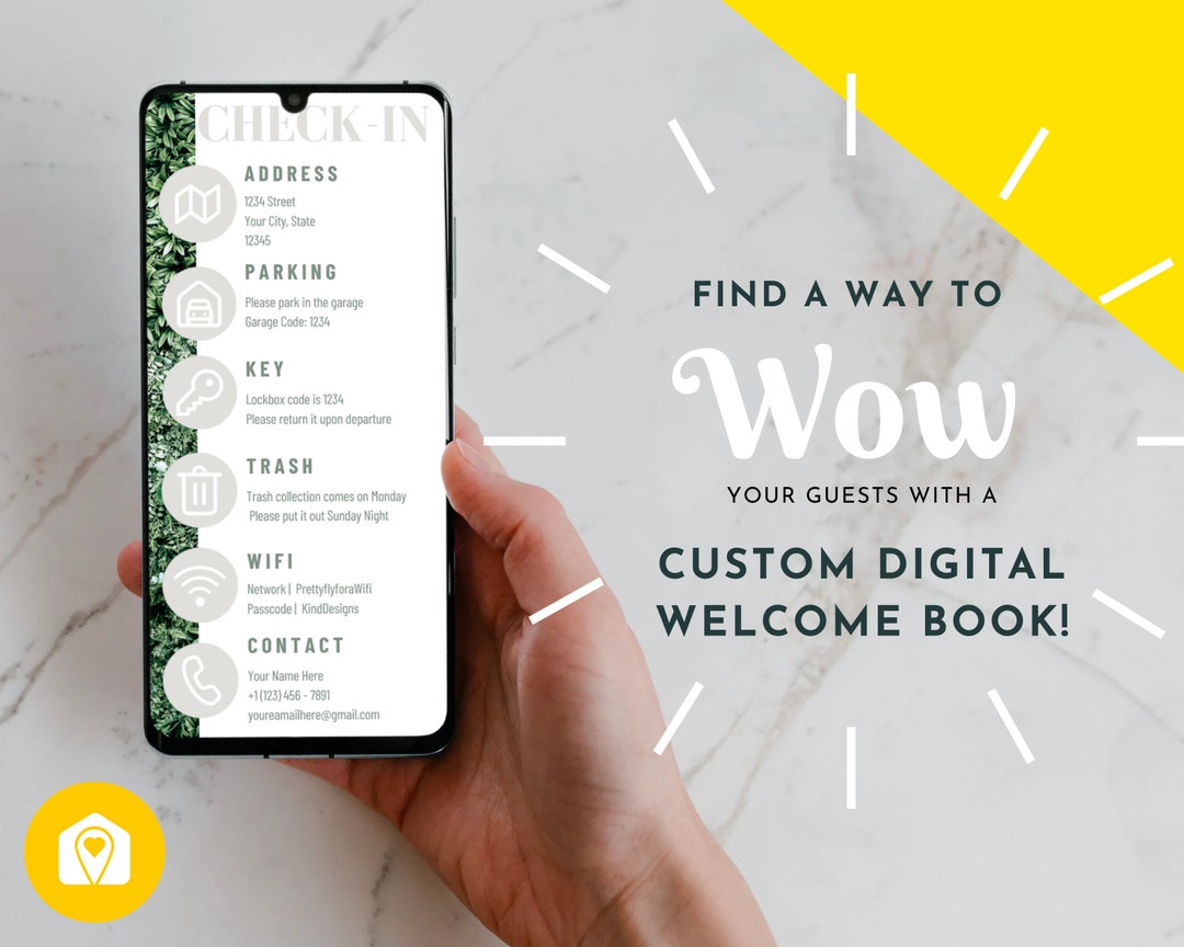 Custom Digital Welcome Books Your Guests Will Love - Etsy