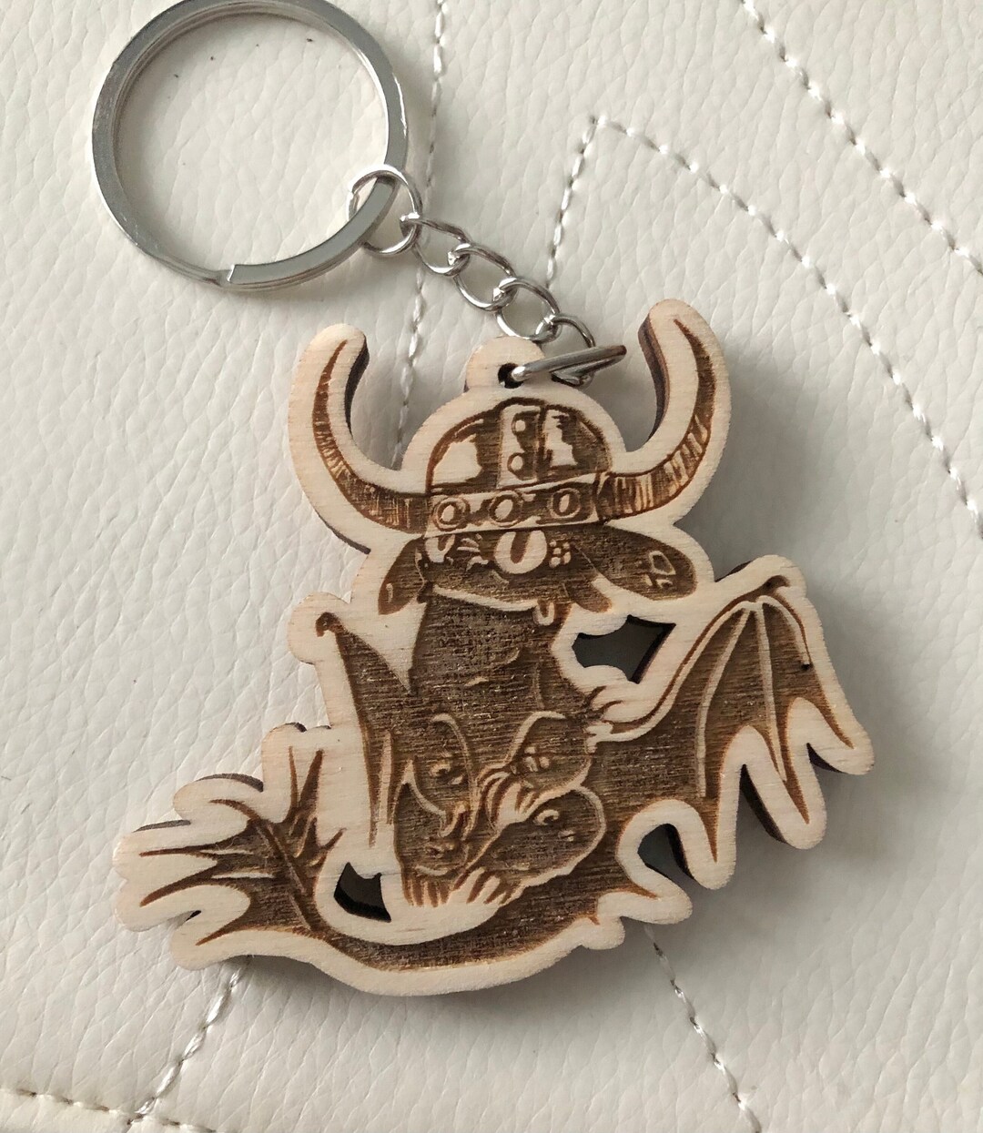 HTTYD Dragon Wooden Keychain - Etsy