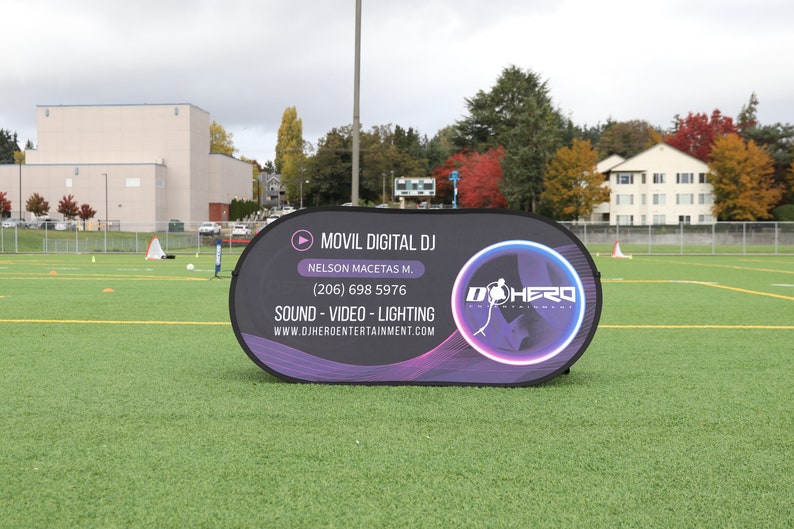 Custom Pop up Banner - Personalized Event HORIZONTAL Display Banner ...