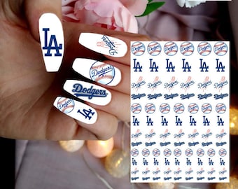Baseball Nail Decals - Etsy
