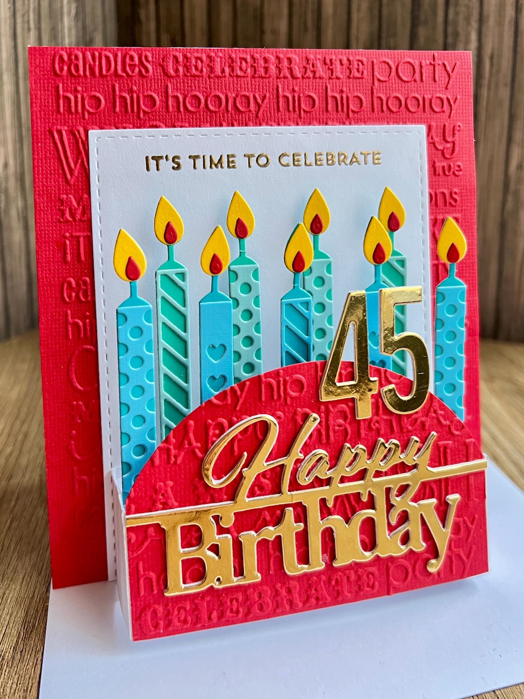 "time TO Celebrate" Birthday Greeting Card, Happy Birthday, Pop-up ...