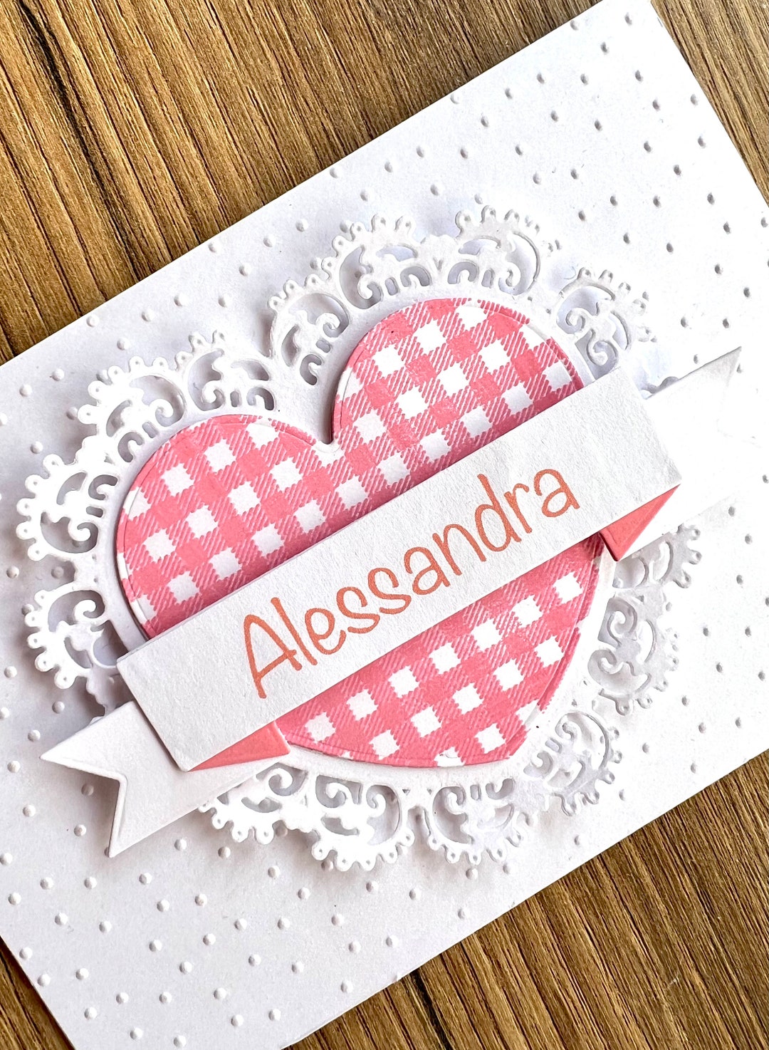Personalized Birth Card "sweet BABY Heart", Baptism Greetings, Baptism ...