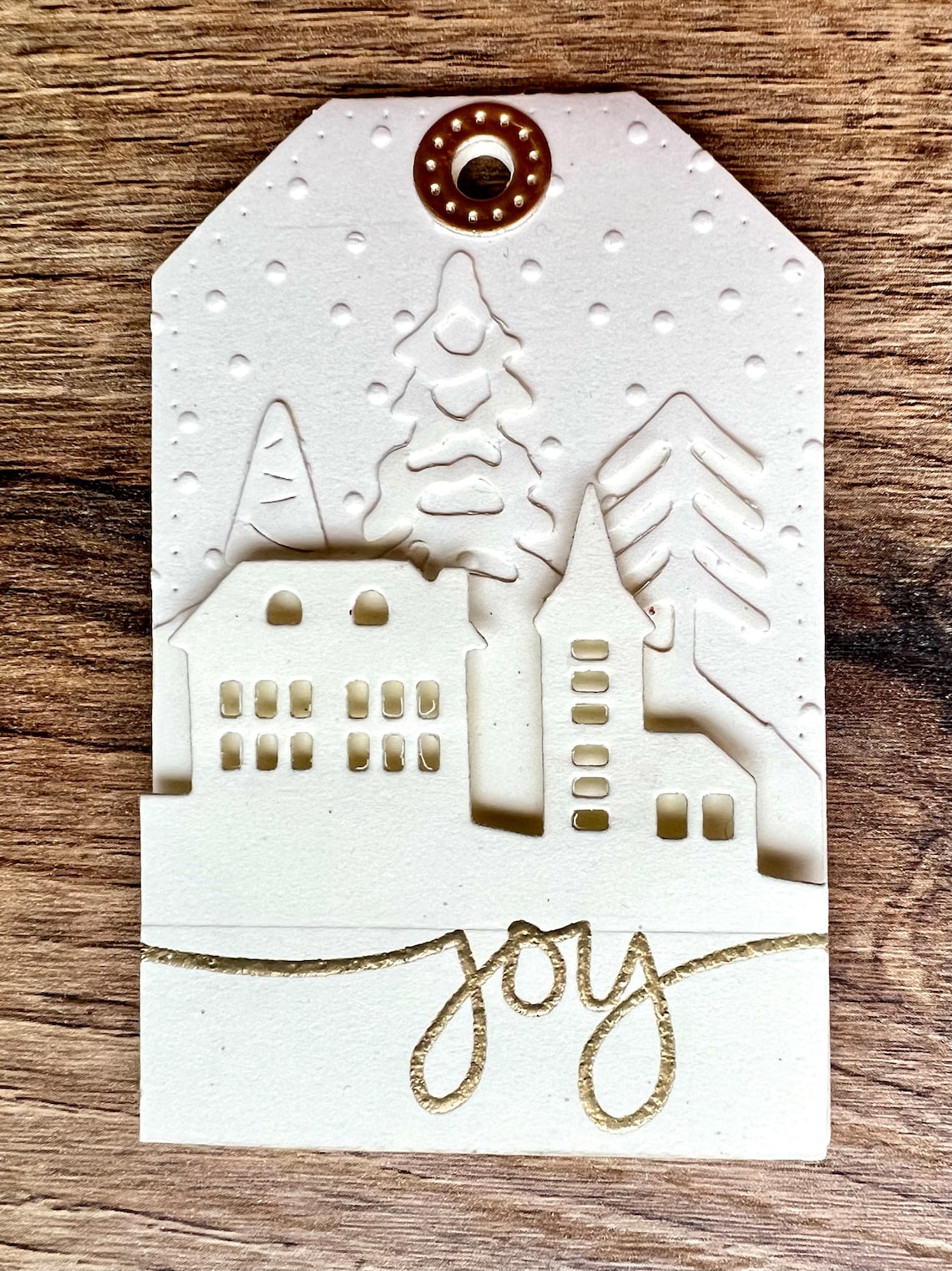 4 “SNOWY LANDSCAPE TAGS” Cards, Christmas Gift Tags, Christmas Gift ...