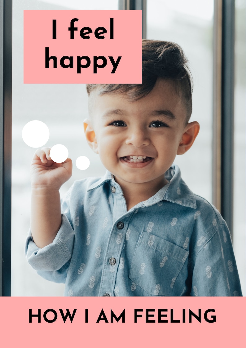 Feelings Poster for Toddlers, Kids Room Posters - Etsy