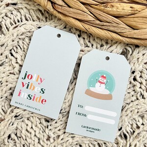 Christmas Gift Tags Choose Your Own Gift Tags Personalized Trendy ...