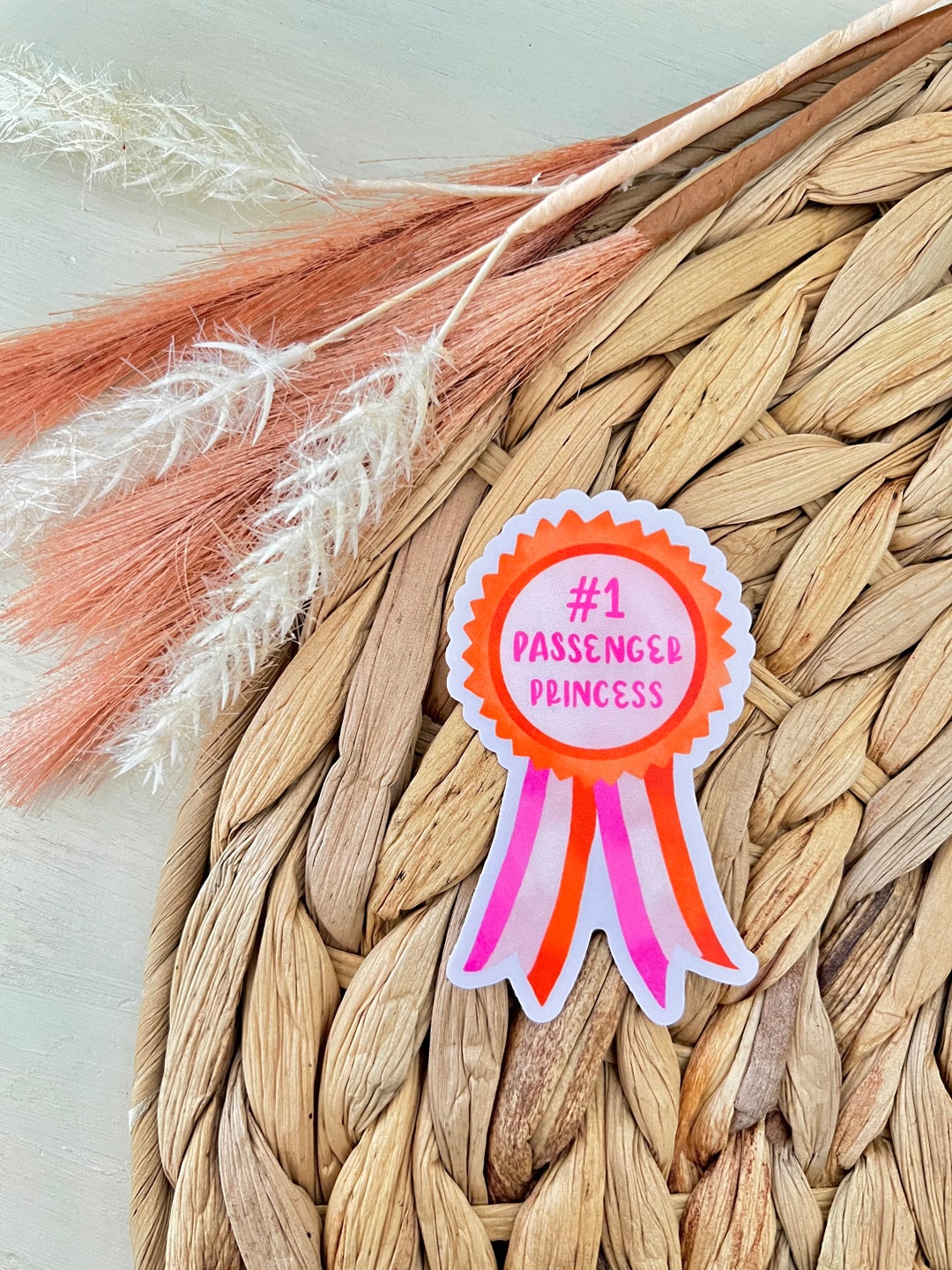 Passenger Princess Award Sticker Pink Award Waterproof 2x3 In. - Etsy