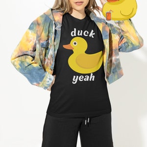 Cute Duck Yeah Funny Sarcastic Bella Canvas 3001 Unisex - Etsy