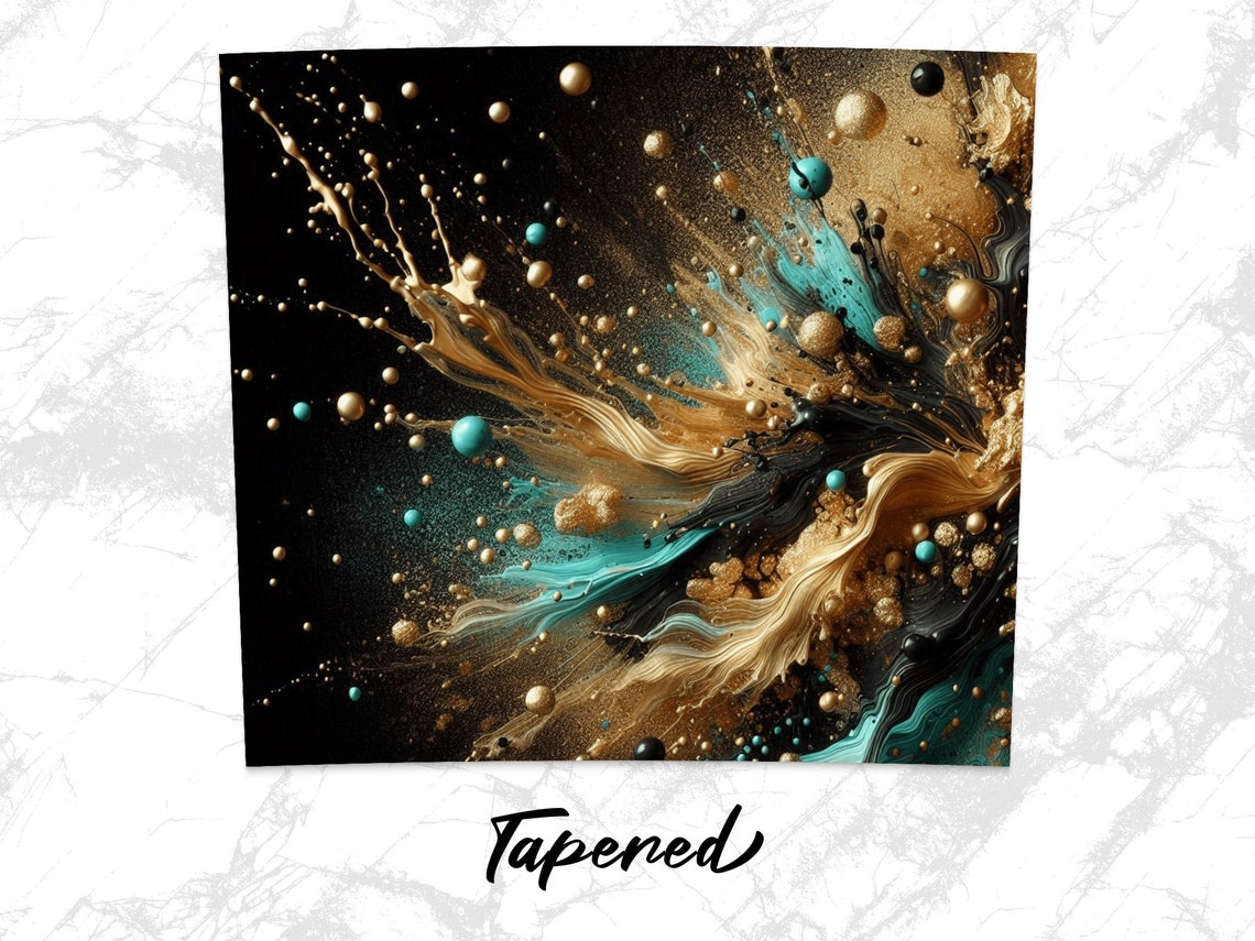 Abstract Art Tumbler Wraps, 20 Oz Skinny Tumbler Wraps, Digital Art ...