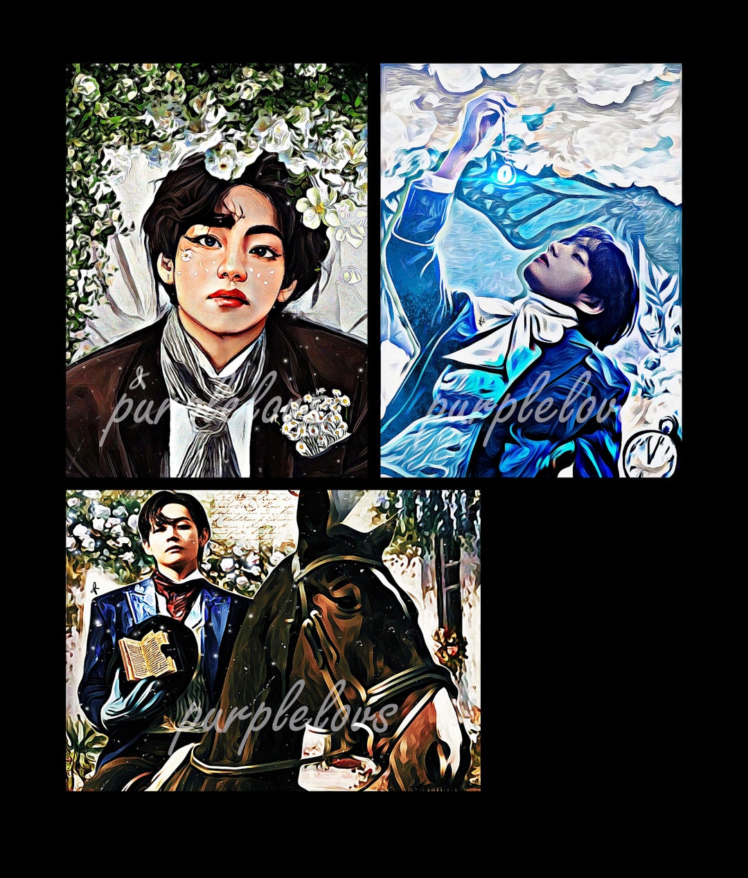 Kim Taehyung Drawings veatiful Days - Etsy