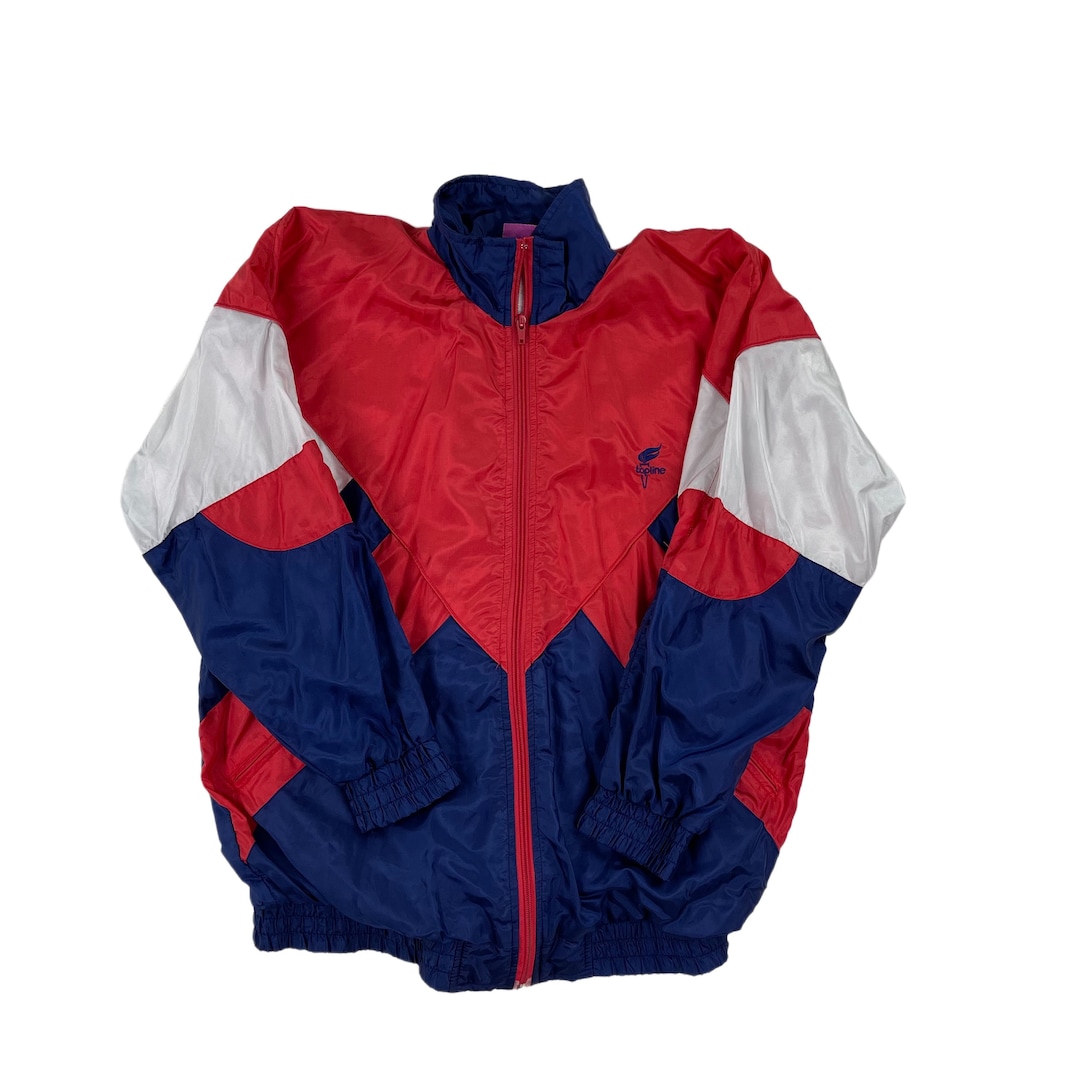 Vintage Red Track Jacket 90s S/meter - Etsy
