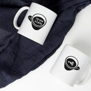 Coffee Lover Gift, I Love You a Latte Svg, Coffee Svg, Coffee Clipart ...