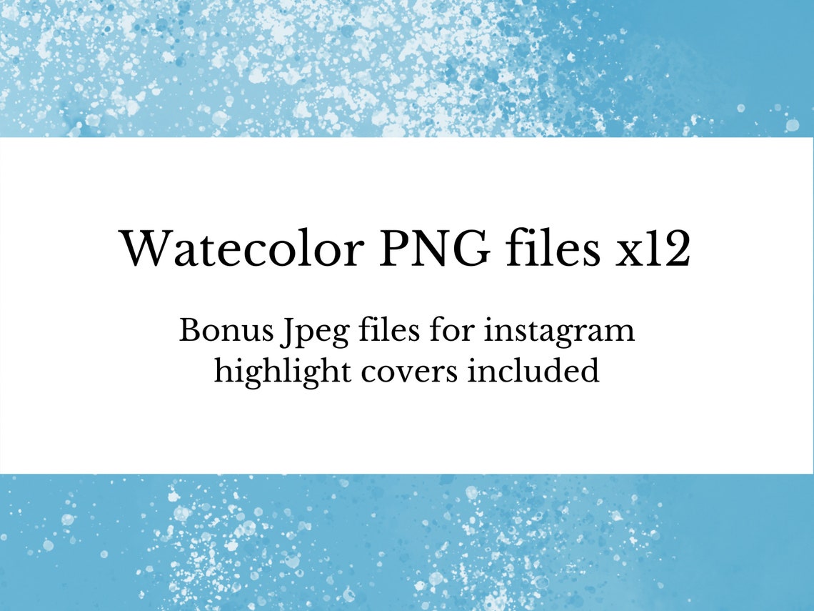 Watercolor Png Sublimation, Blue, Ocean Colors, Watercolor Shapes ...