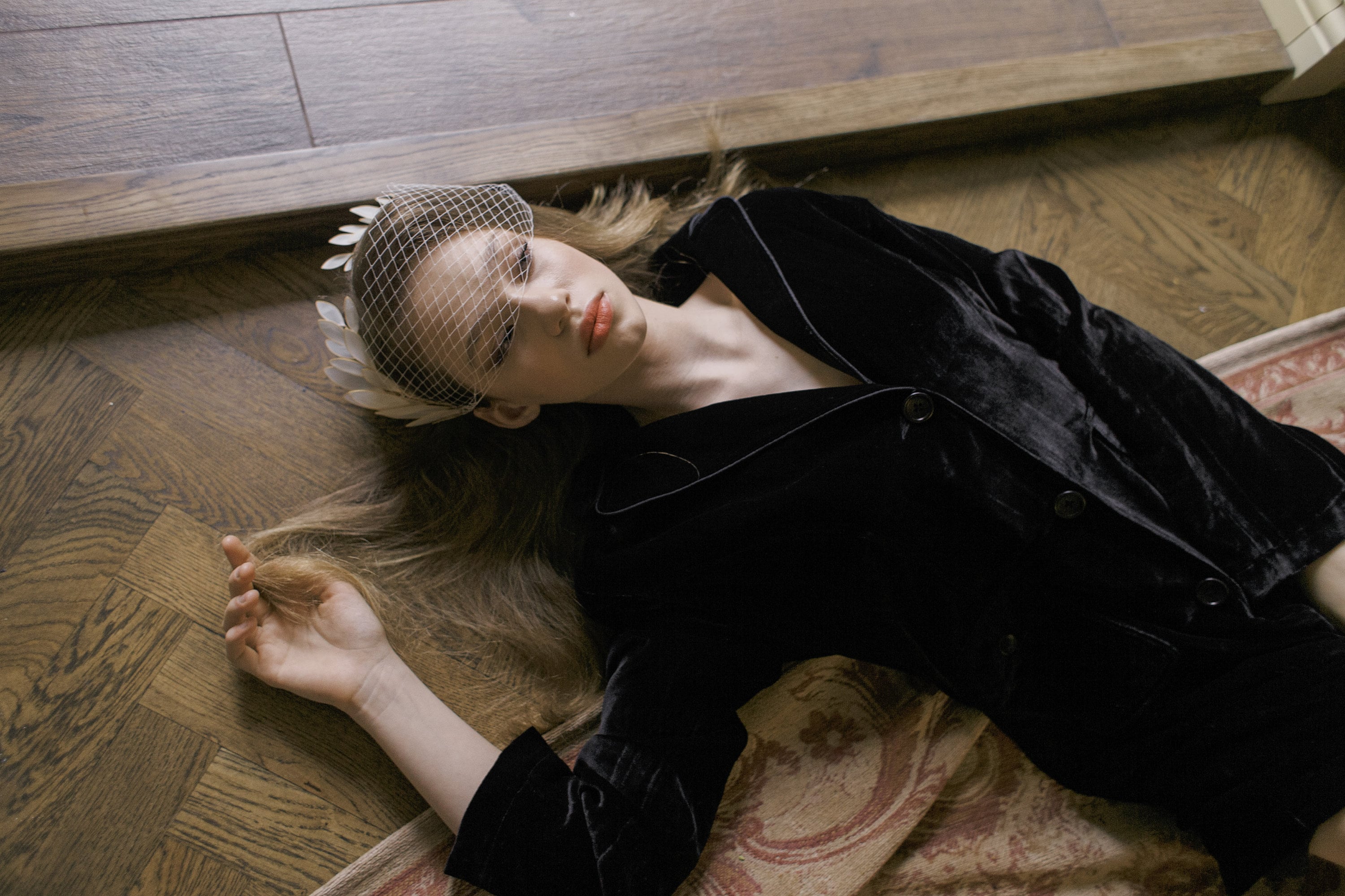 Wedding Birdcage veil with ivory leafs Grecian style | Etsy