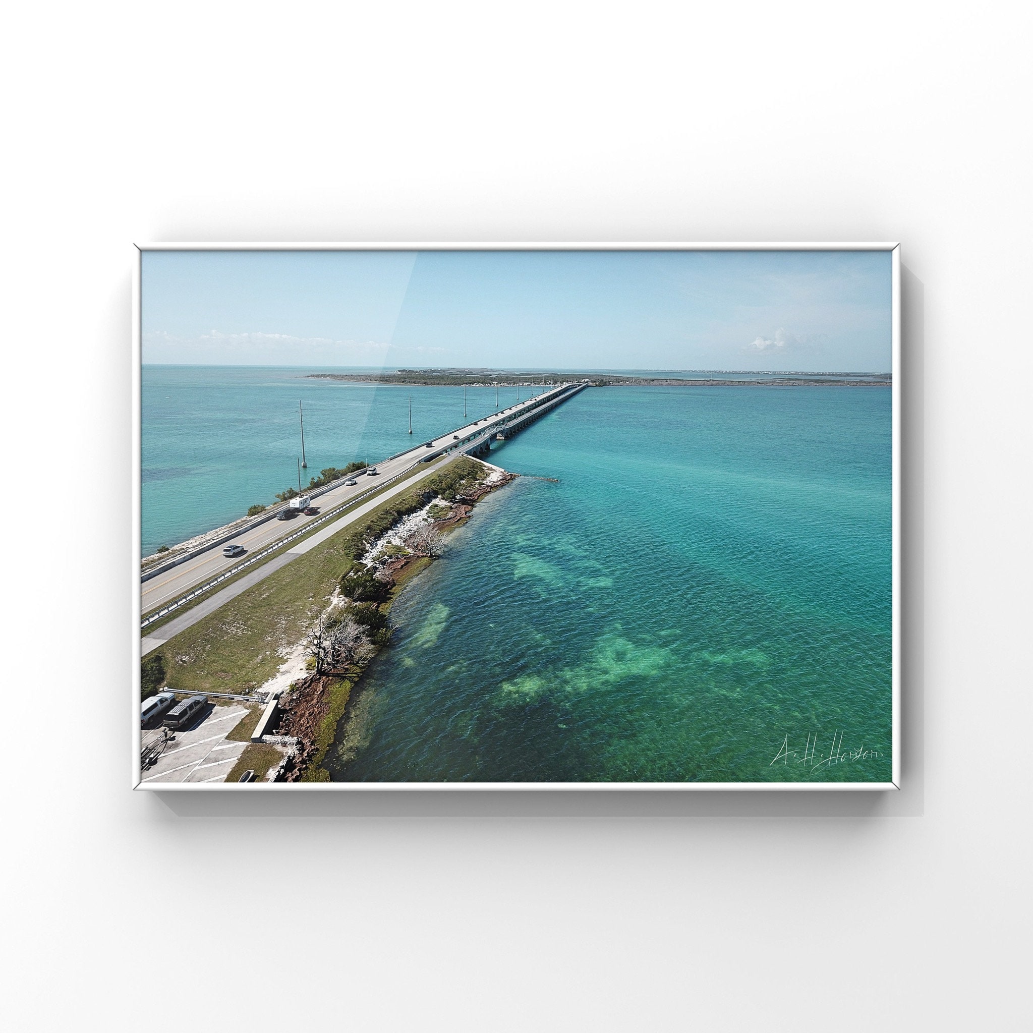 Aerial Shot Above Big Pine Key Photo Print 16x12 inch, 8x6 inch and 6x4 ...