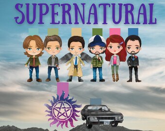 Supernatural Bookmark - Etsy