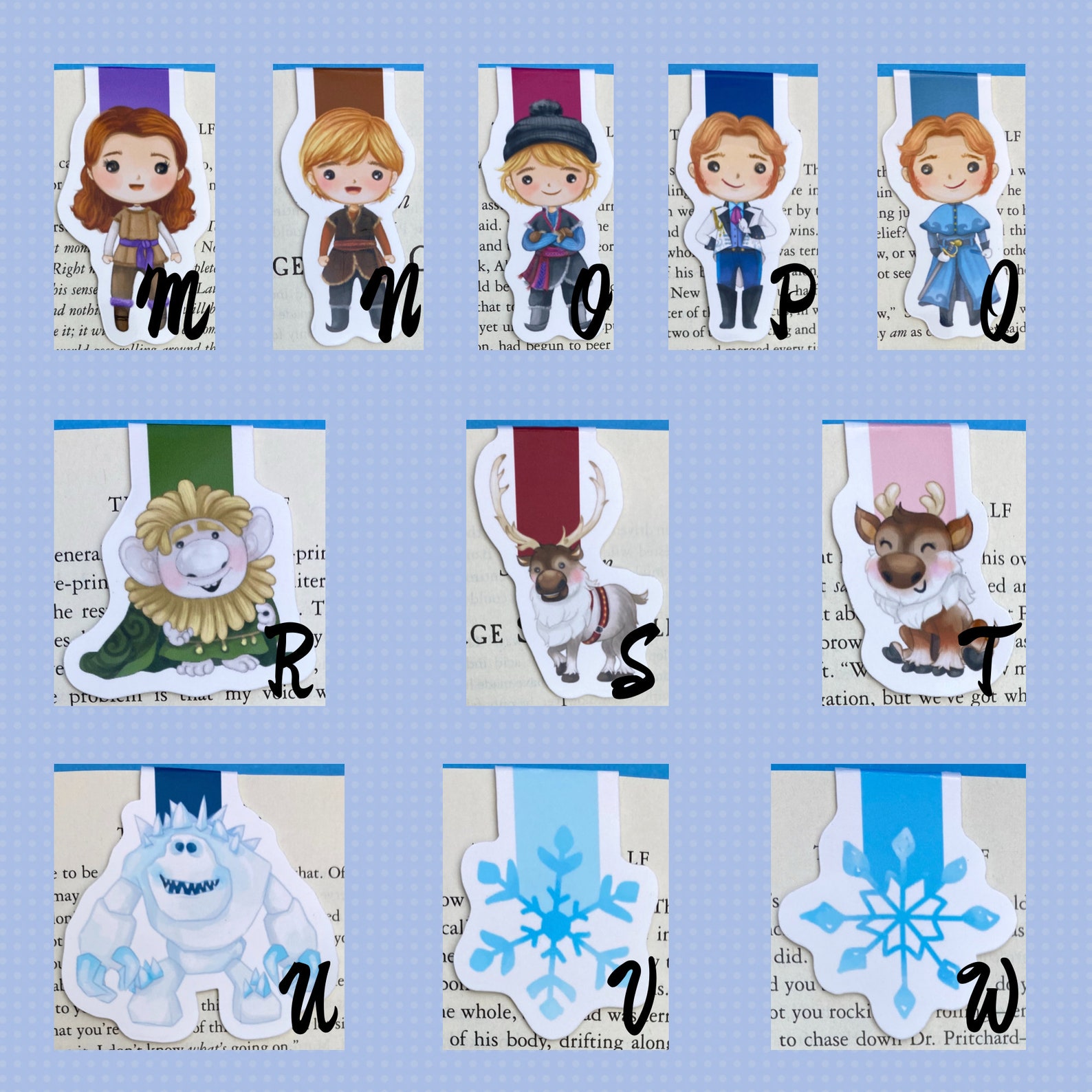 Frozen Magnetic Bookmarks / Bookmarks - Etsy