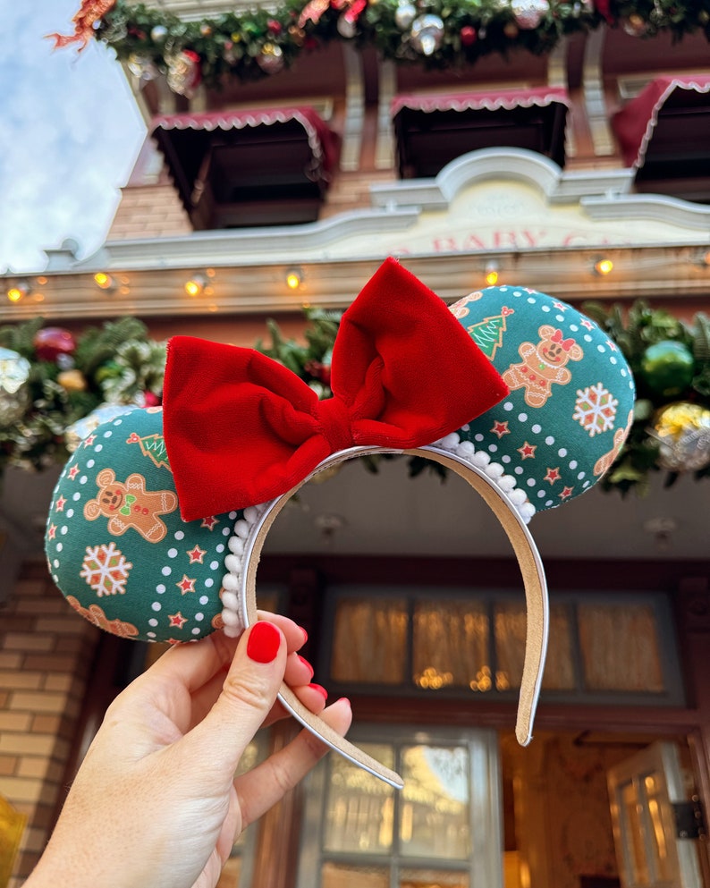 Mickey & Minnie Gingerbread Man Ears - Etsy