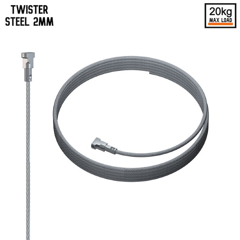 Twister Perlon Transparent Wire or Heavy Duty Steel Cable - Etsy