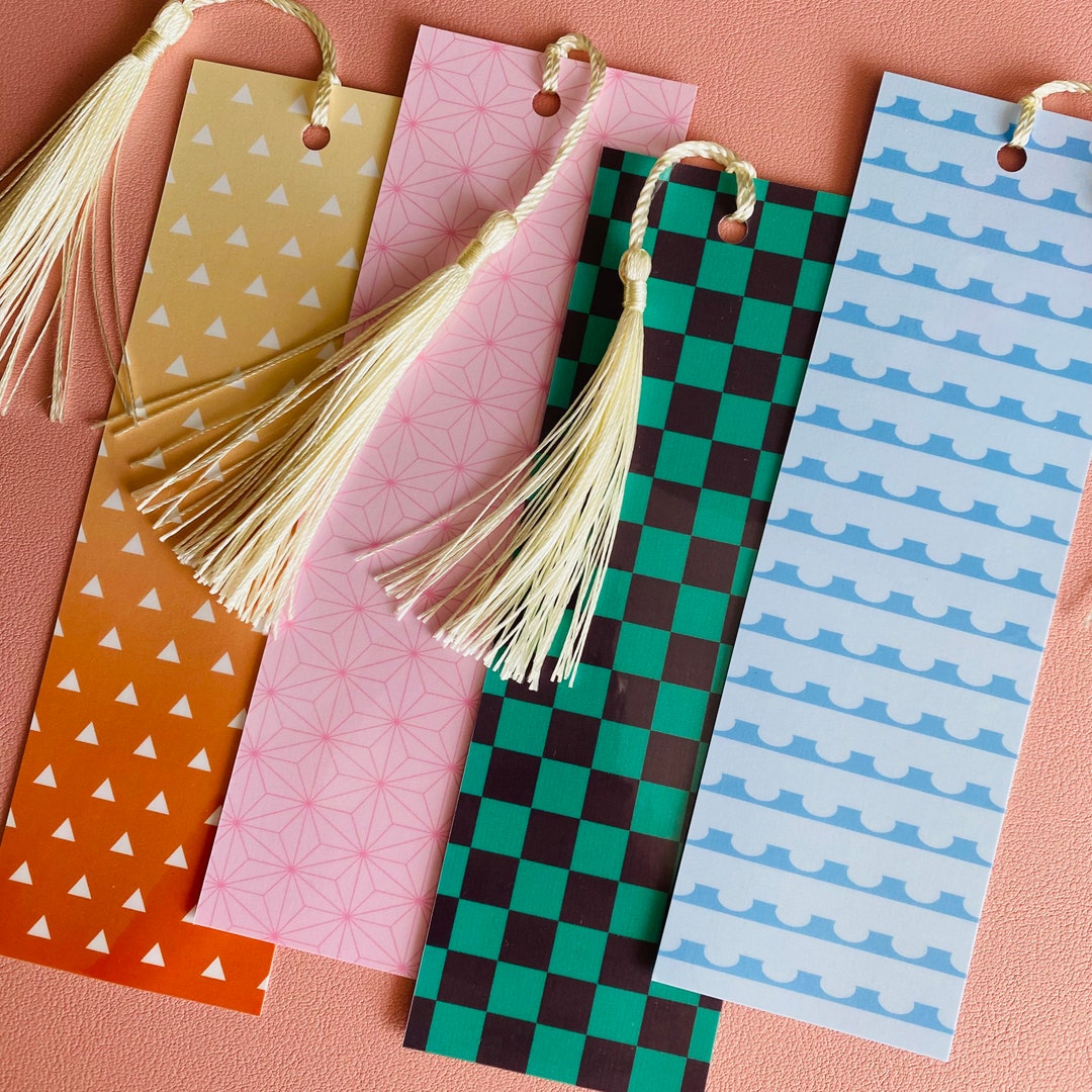 Anime Themed Pattern Bookmarks - Manga Inspired Chibi Character ...