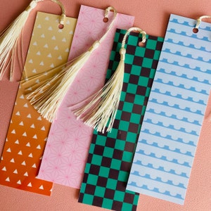 Anime Themed Pattern Bookmarks - Manga Inspired Chibi Character ...