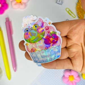 Animal Cupcake Stickers - Kawaii Food Bakery Strawberry Chocolate ...