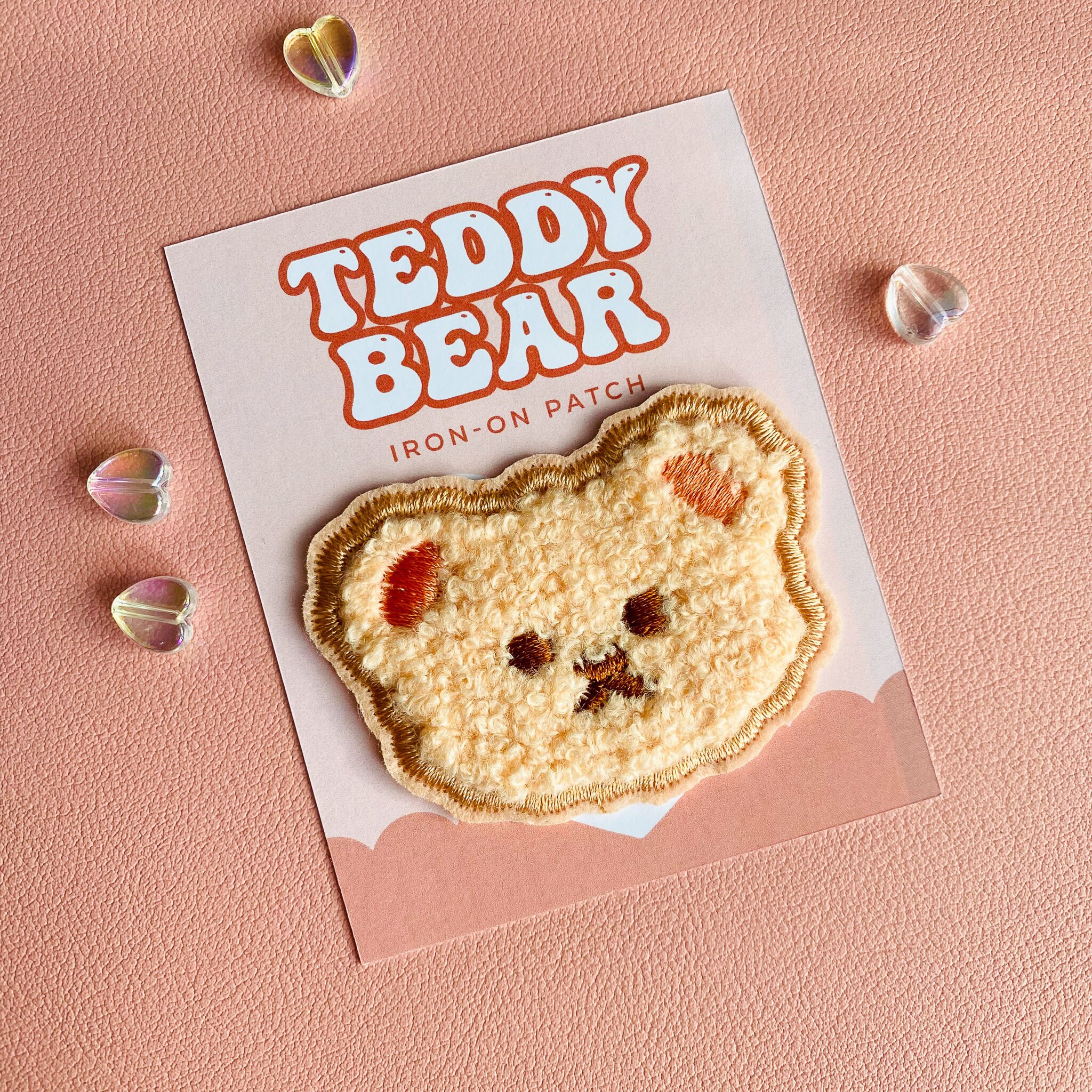Kawaii Teddy Bear Patches - Fluffy Sherpa Embroidered Bears Heads Iron ...