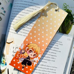 Anime Themed Pattern Bookmarks Manga Inspired Chibi Character Handmade ...