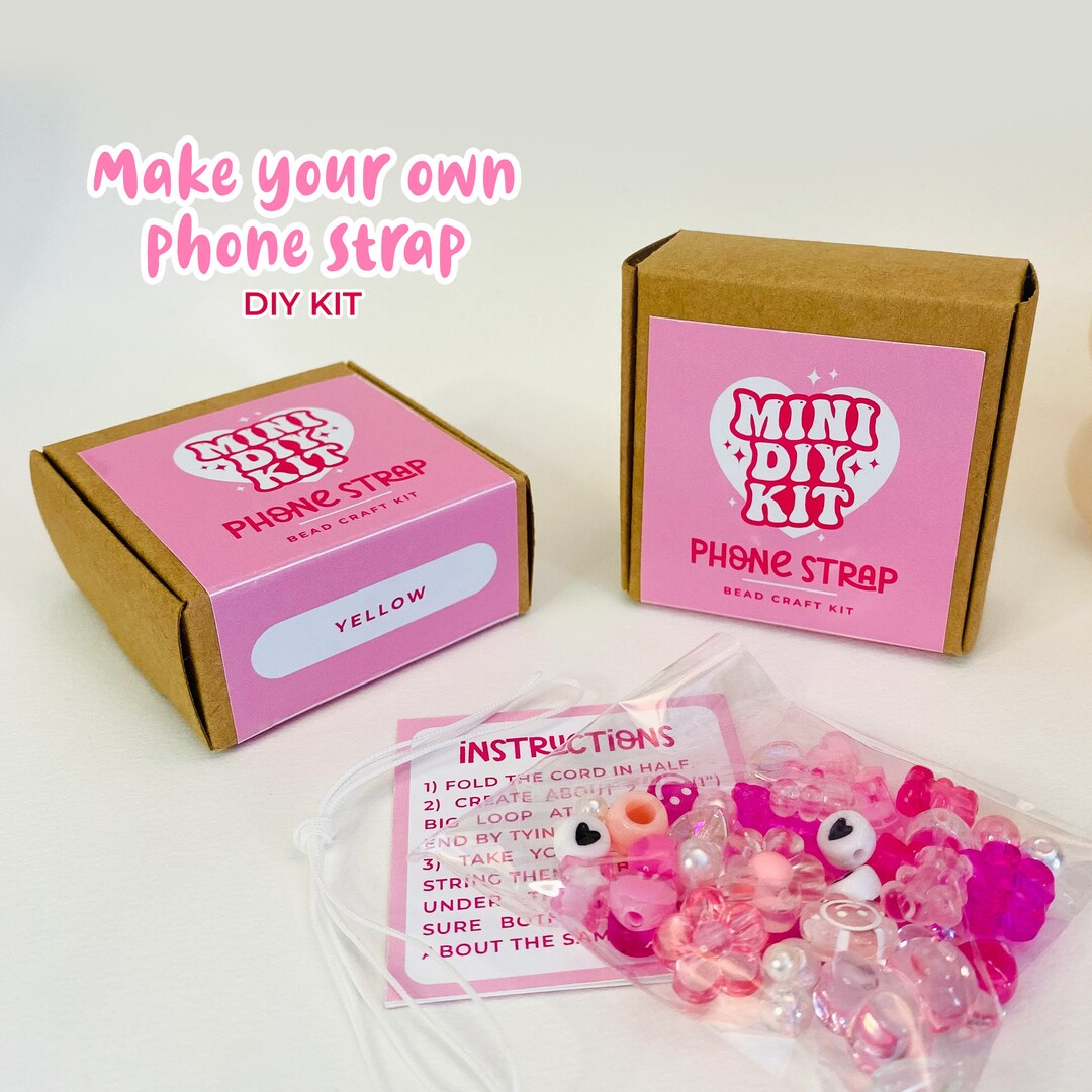 Make Your Own Beaded Phone Strap DIY Mobile Phone Chain Craft Activity ...